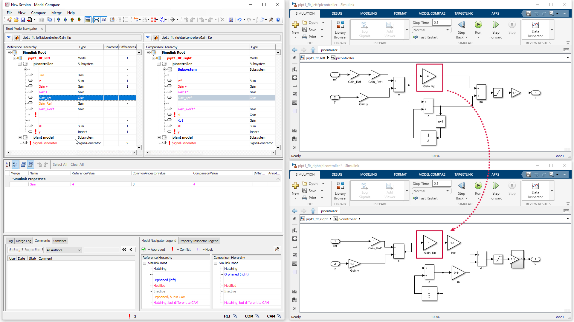 Model Compare - dSPACE